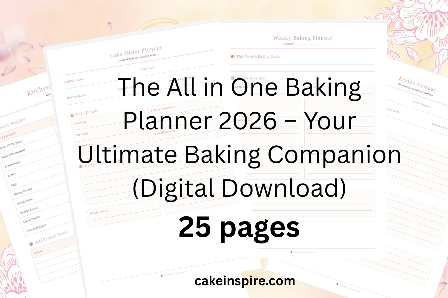 The All in One Baking Planner 2026 – Your Ultimate Baking Companion ...